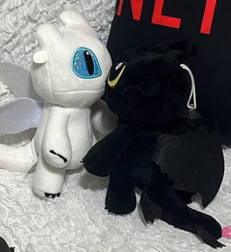 Toothless Dragon White Fury stuff toys, Hobbies & Toys, Toys & Games on ...
