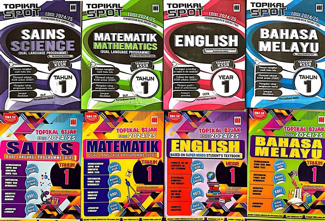Topikal Bijak & Topikal Spot untul Sekolah Rendah Tahun Satu Edisi 2024/2025 | Bahasa Melayu ...