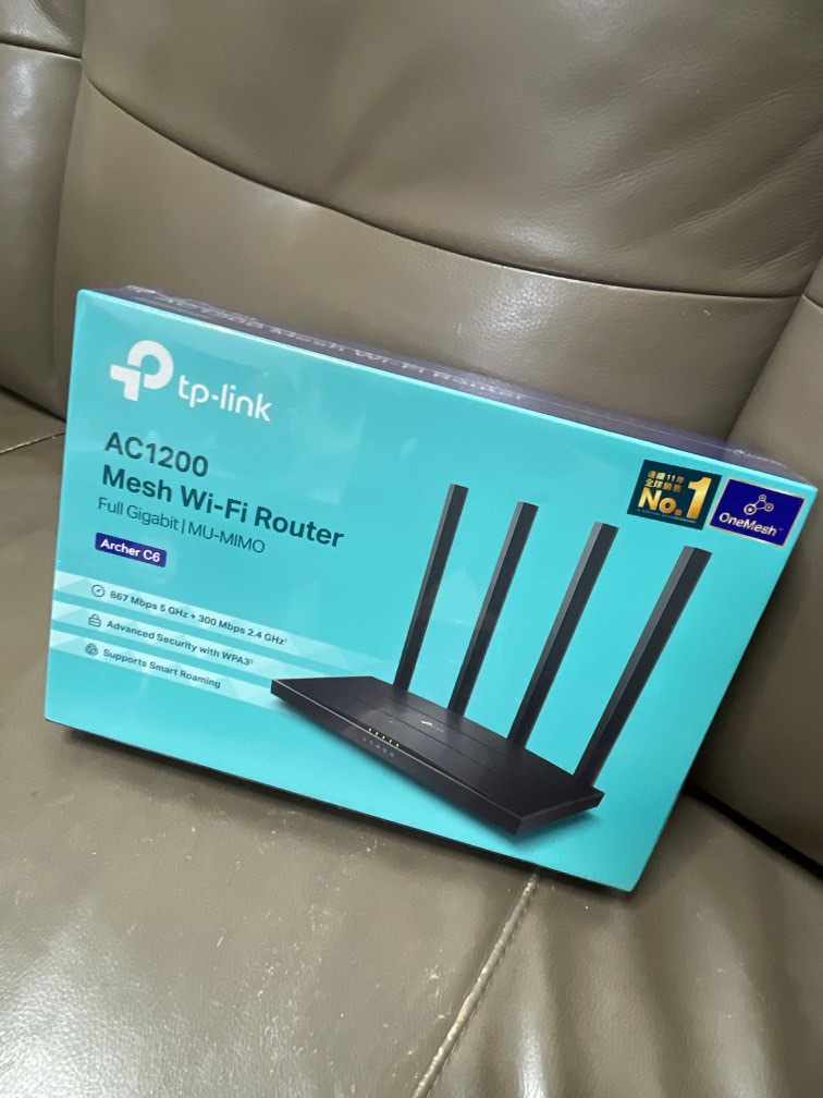TP-Link AC1200 Mesh Wifi Router Archer C6, 家庭電器, 其他家庭電器 - Carousell