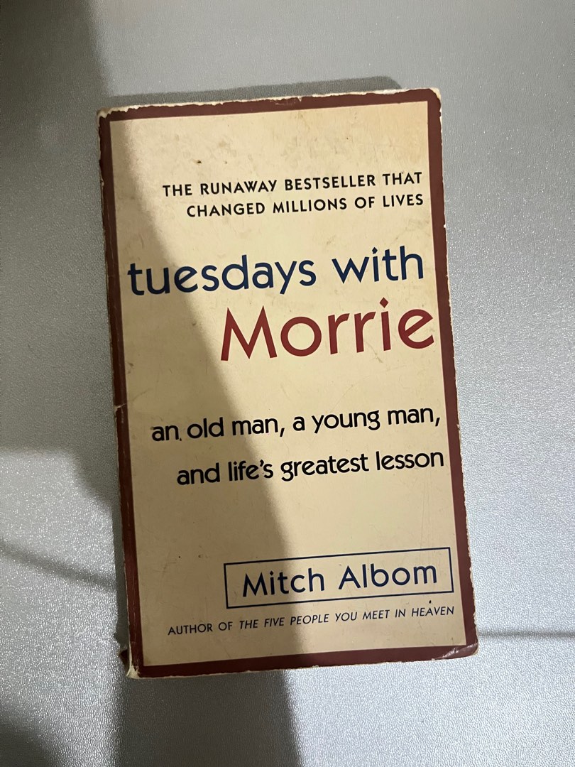 Tuesdays with Morrie book, Hobbies & Toys, Books & Magazines, Fiction ...