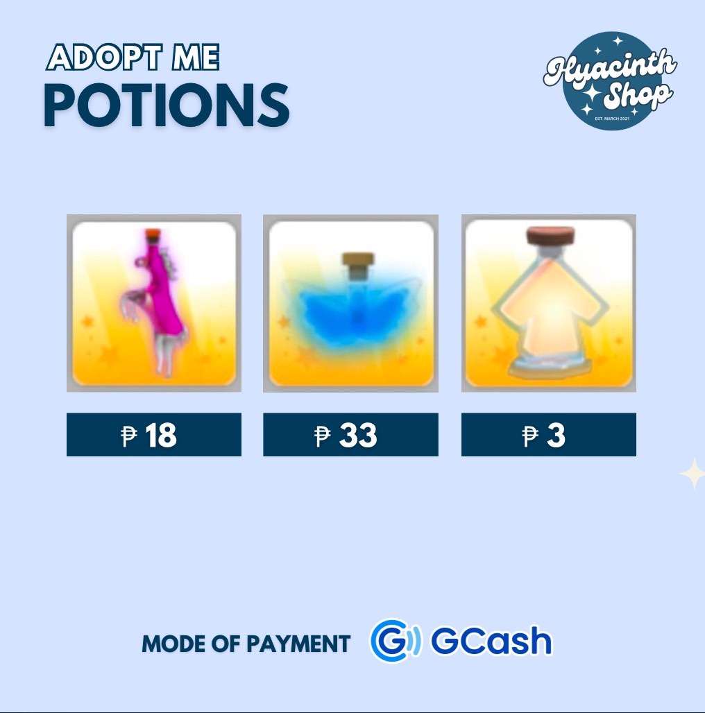 *Updated* Adopt Me Potions - Fly Potion / Ride Potion / Age-Up Potion ...