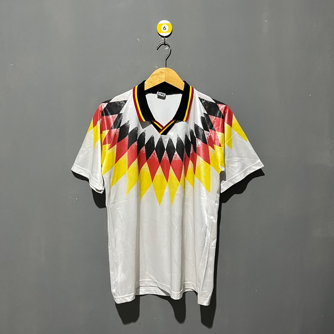 Vintage Jersey Cocok Buat Remake Jerman, Fesyen Pria, Pakaian , Atasan di Carousell