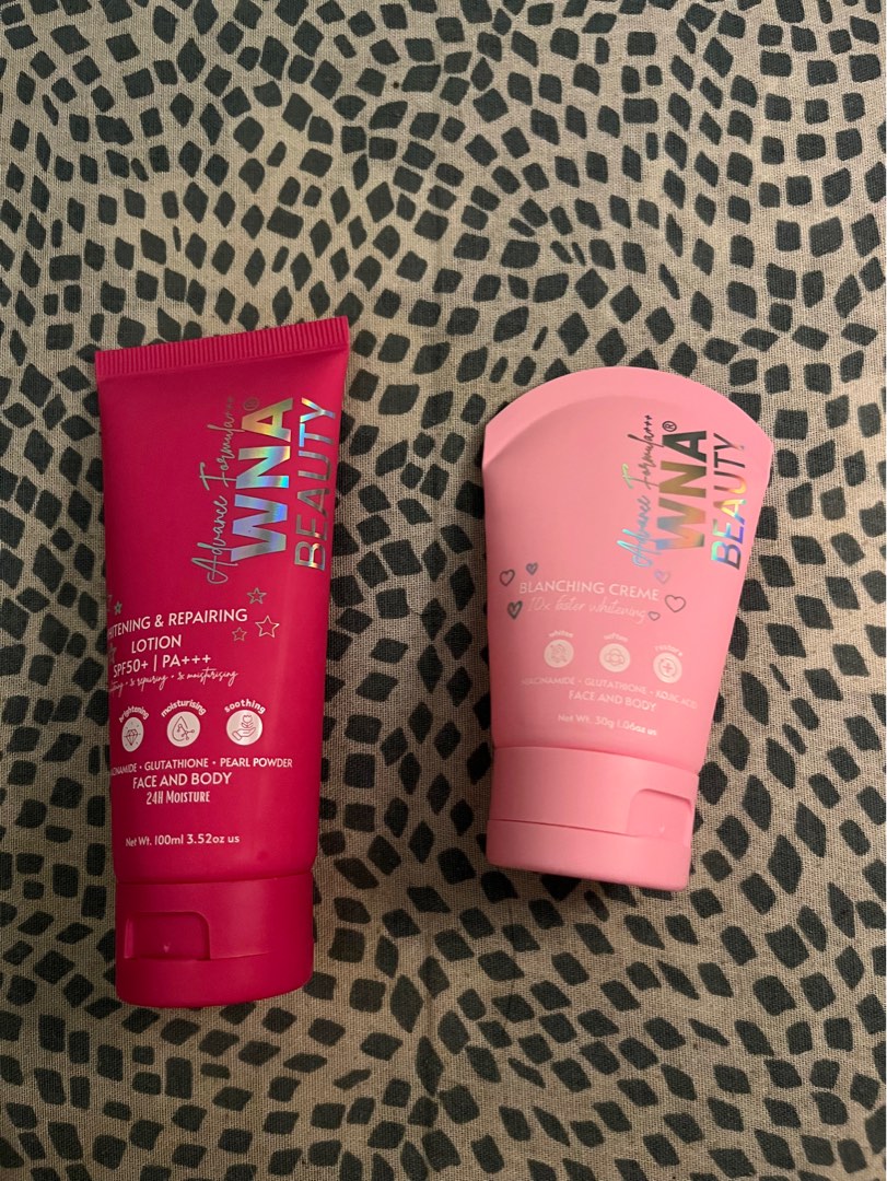 WNA BLANCING CREAM & WHITENING LOTION SPF, Beauty & Personal Care, Face ...