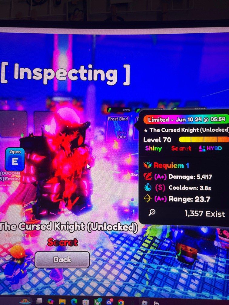 WTS anime defenders shiny gojo and shiny igris, Video Gaming, Video ...