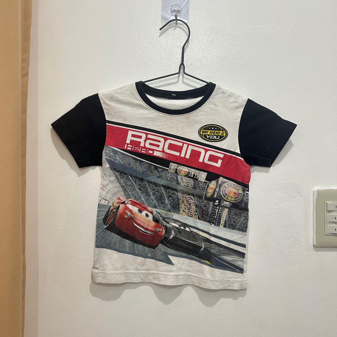 y2k semi cropped / kids racing tee, Babies & Kids, Babies & Kids ...