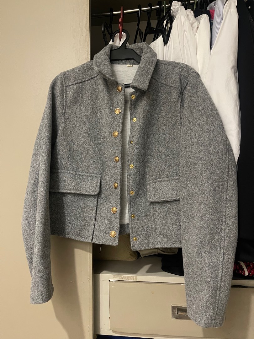Zara Gray Soft Jacket (Dupe), Women's Fashion, Coats, Jackets and ...