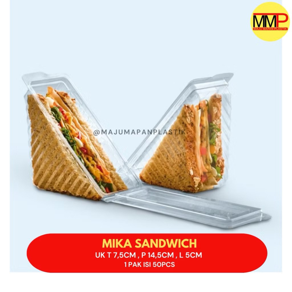 [50pcs] Mika Roti Sandwich New / Plastik Segitiga Fruit Sandwich / Mika ...