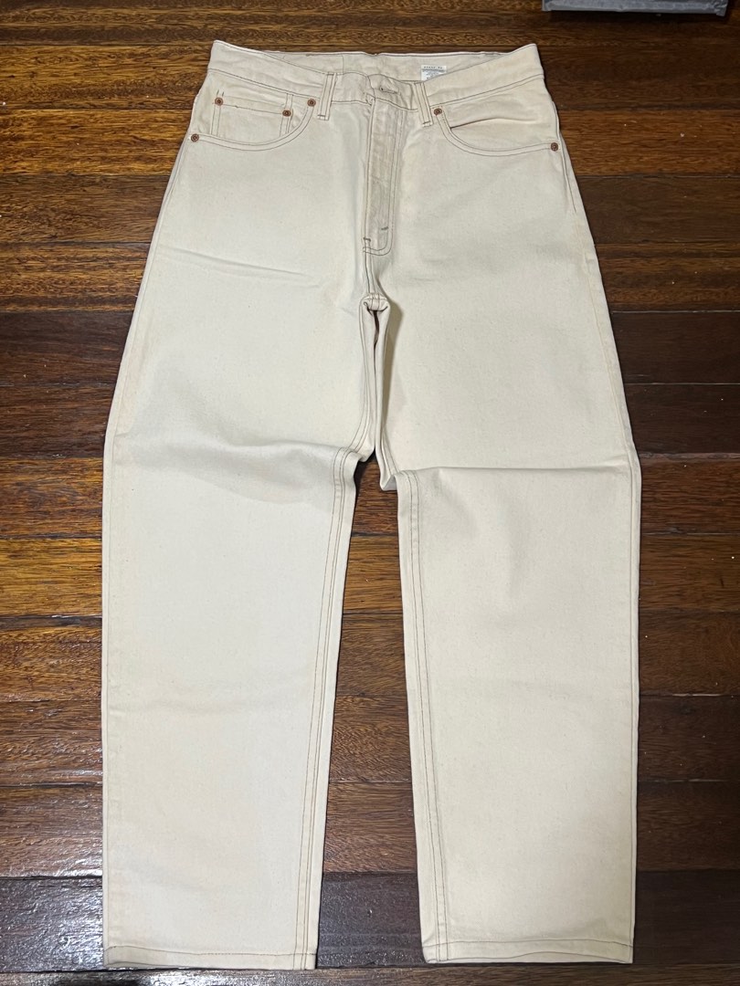 550 LEVI's CREAM COLOR, Men's Fashion, Bottoms, Jeans on Carousell