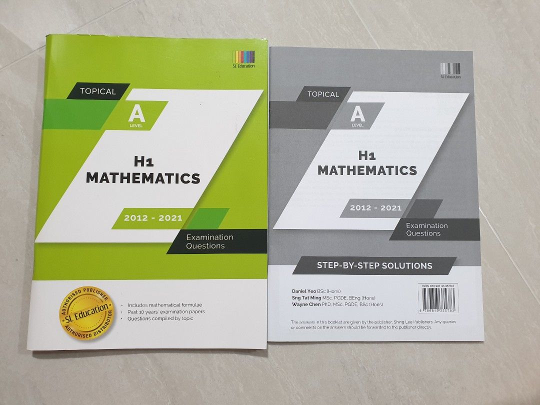 💥A Level H1 Mathematics 2012-2021 (Ten Years Series) Examination ...