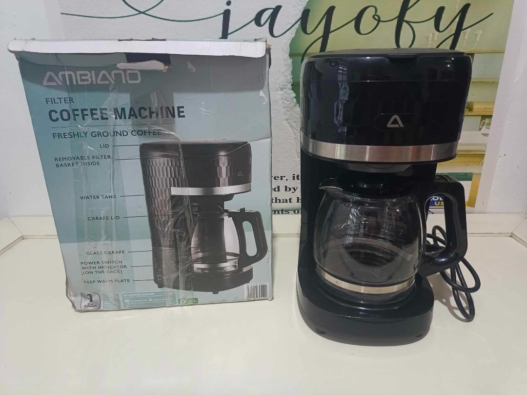 Ambiano Filter Coffee Machine, Furniture & Home Living, Kitchenware ...
