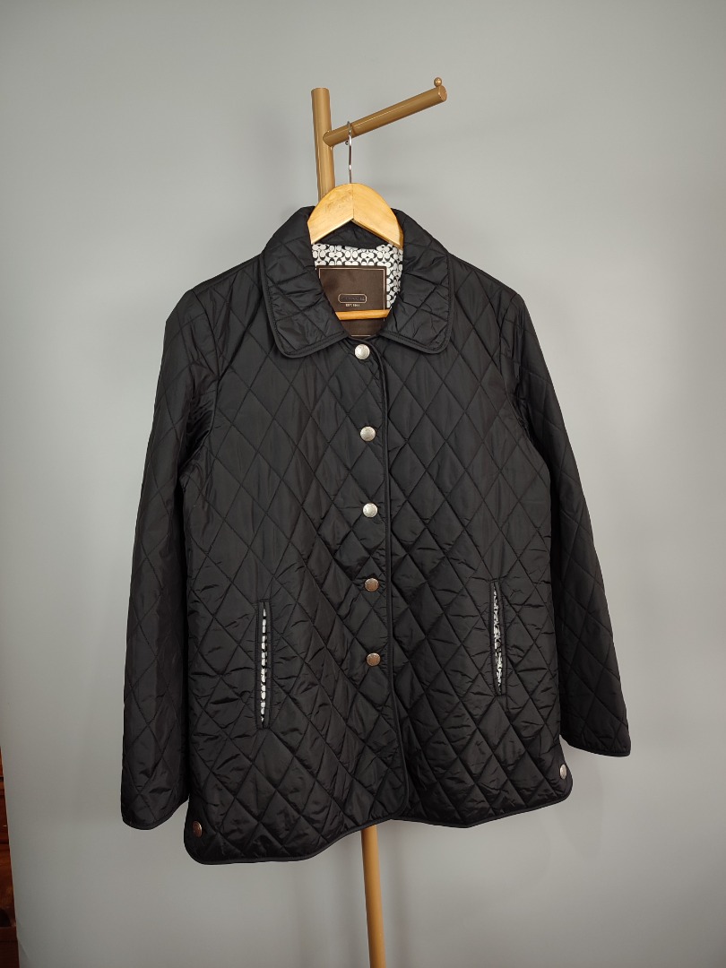 AUTHENTIC COACH QUILTED JACKET, Luxury, Apparel on Carousell