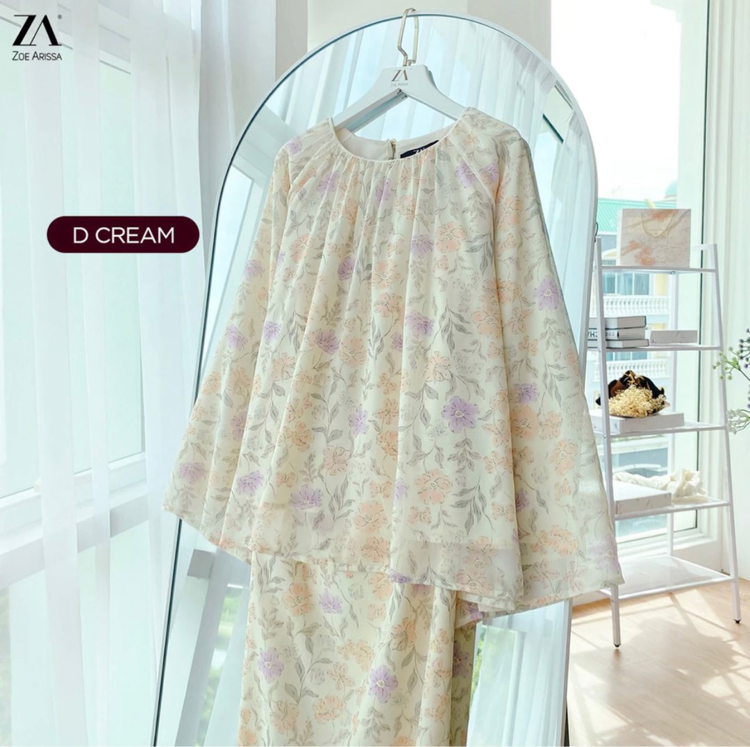 BAJU KURUNG MINI MODEN, Women's Fashion, Muslimah Fashion, Baju Kurung ...