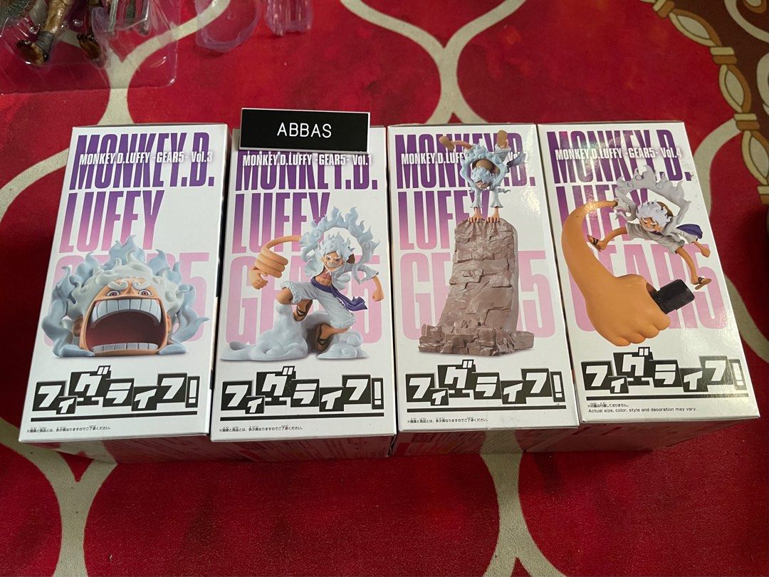 Banpresto Luffy Gear 5 Figlife Vol1 Vol2 Vol3 Vol4, Hobbies & Toys ...