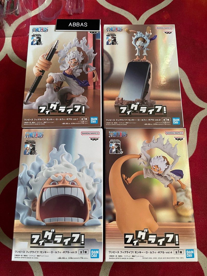 Banpresto Luffy Gear 5 Figlife Vol1 Vol2 Vol3 Vol4, Hobbies & Toys ...