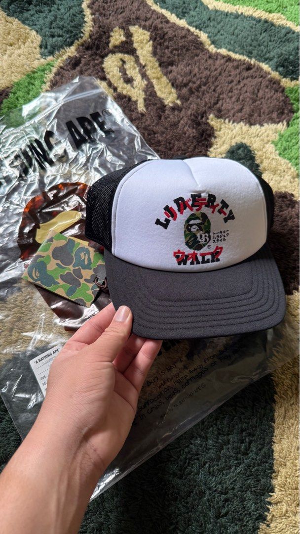 Bape x Liberty Walk Cap, Men's Fashion, Watches & Accessories, Cap ...