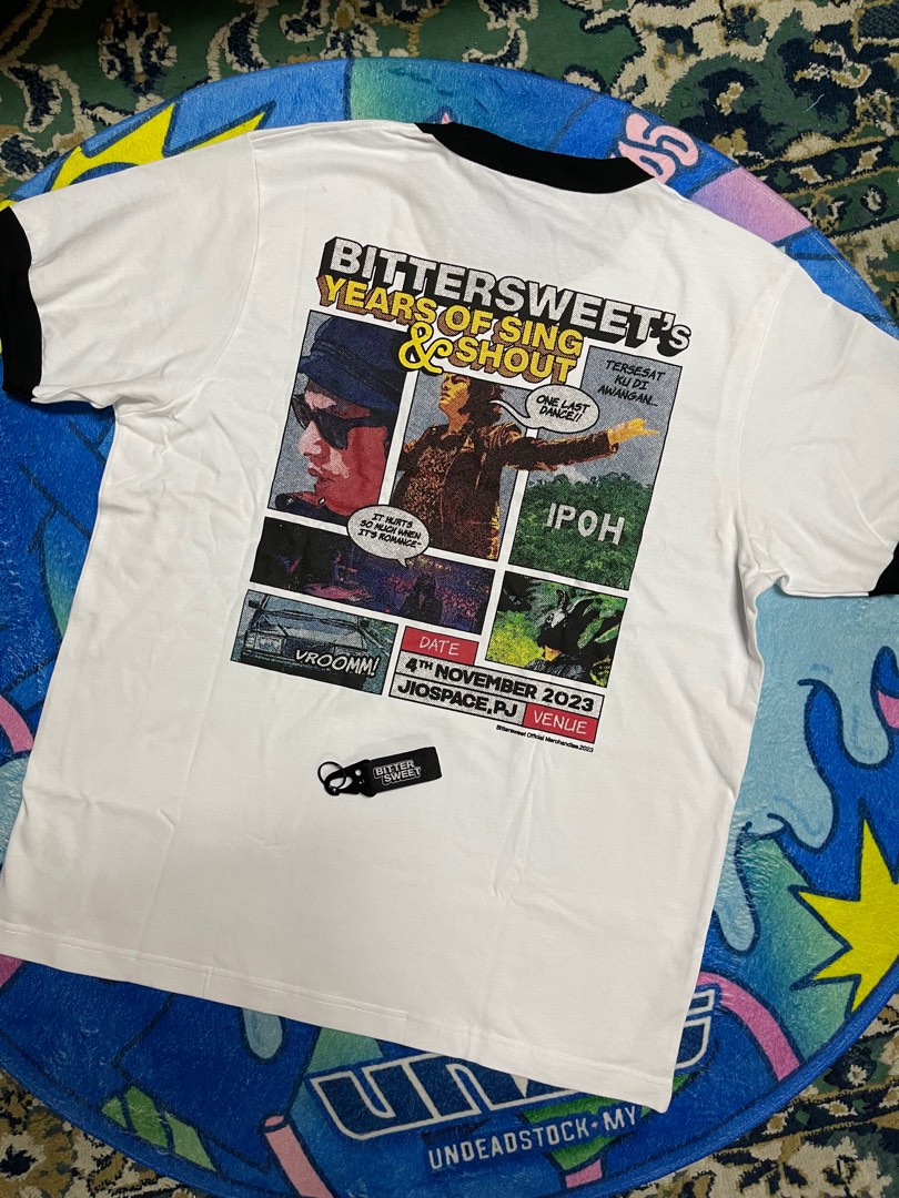 Bittersweet band years of sing & shout merch, Men's Fashion, Tops ...