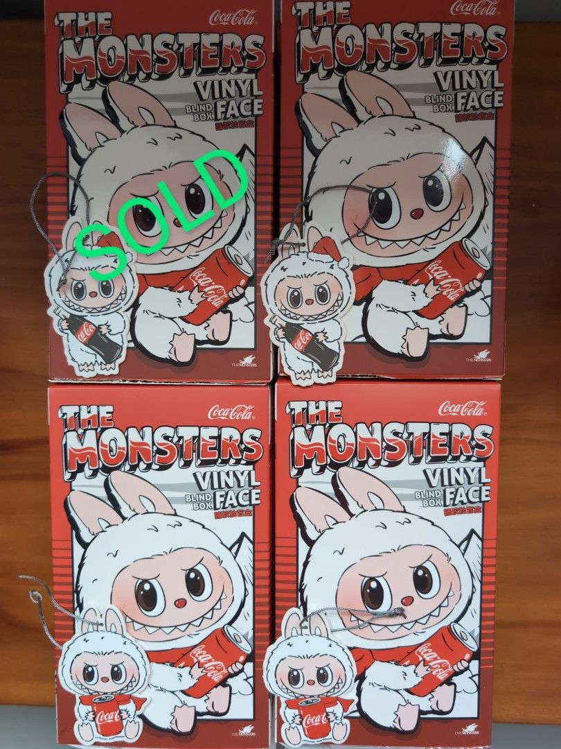 BNIF Labubu Vinyl Pendants V2 Take a Seat V3 Coca Cola, Hobbies & Toys ...