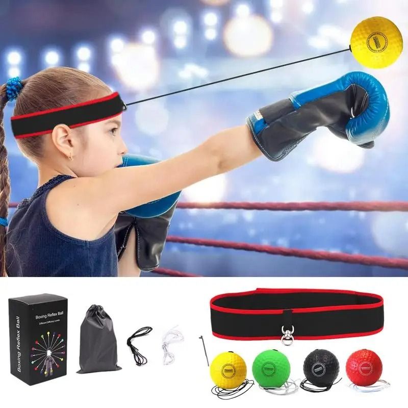 Boxing Training Ball Children Boxing Headband Reflex Balls Exercise ...