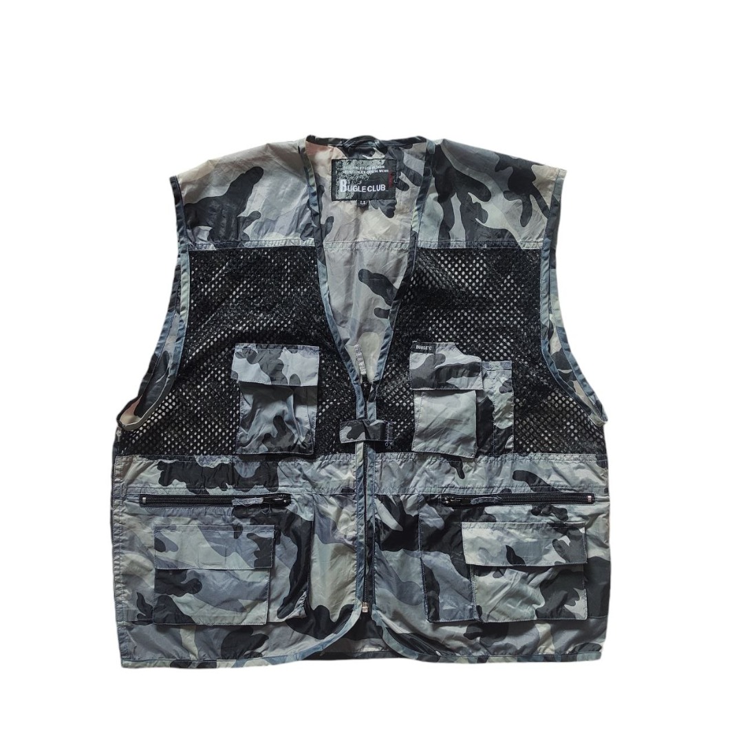 Bugle Club Camo Vest, Men's Fashion, Tops & Sets, Vests on Carousell