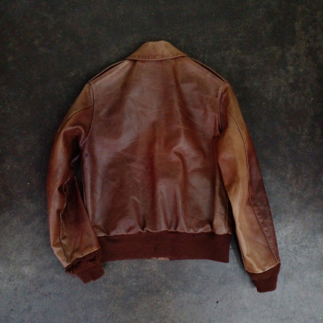 BUZZ RICKSON A2 US ARMY HORSEHIDE JACKET WITH DOUBLE RL RRL PATINA, Men ...