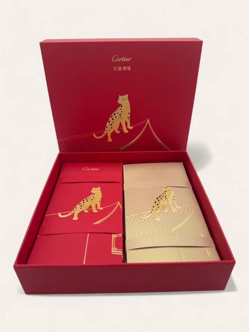 Cartier 2025 Red Packet 50pcs with Box, Luxury, Accessories on Carousell