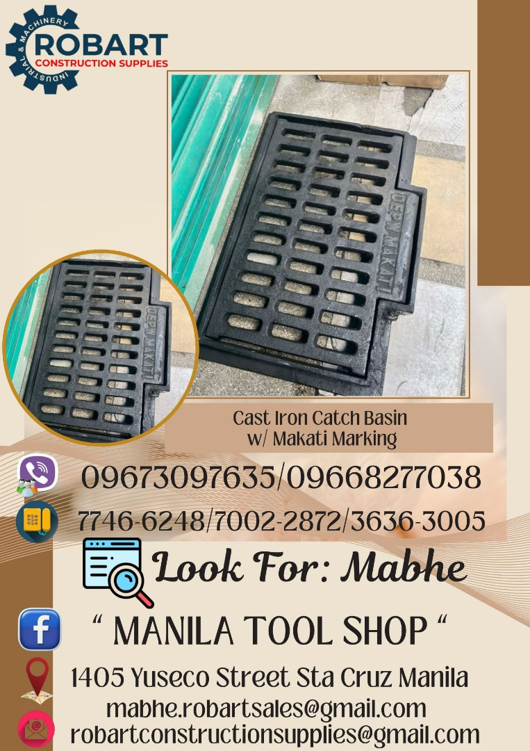 Cast Iron Catch Basin W/ Makatu Marking, Furniture & Home Living ...