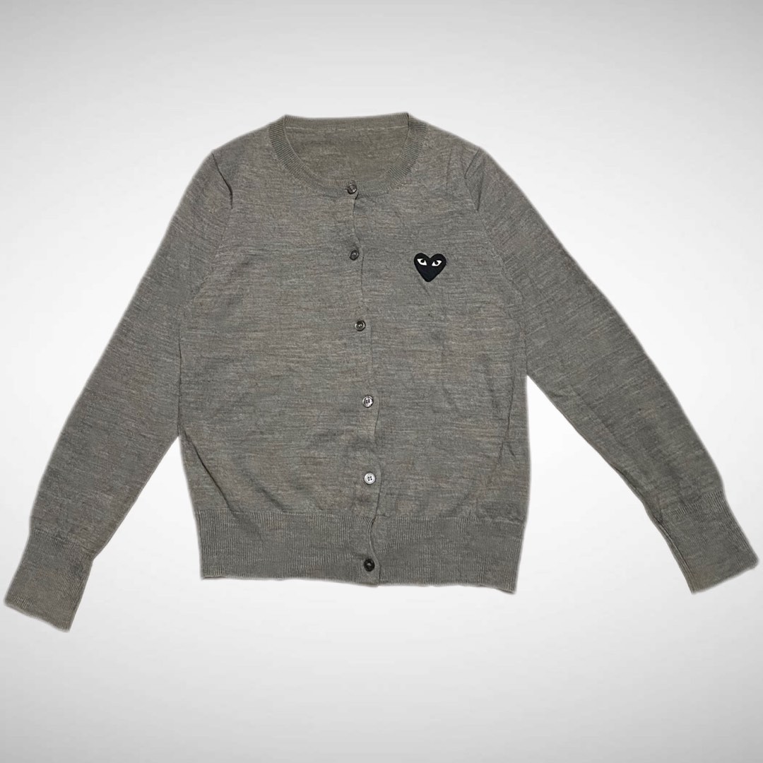 CDG PLAY CARDIGAN COMME DES GARCONS, Women's Fashion, Tops, Longsleeves ...