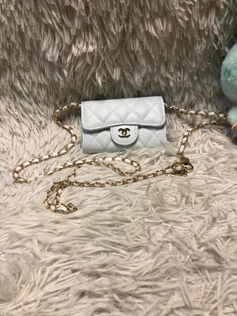 Chanel Mini Wallet On Chain, Luxury, Bags & Wallets on Carousell