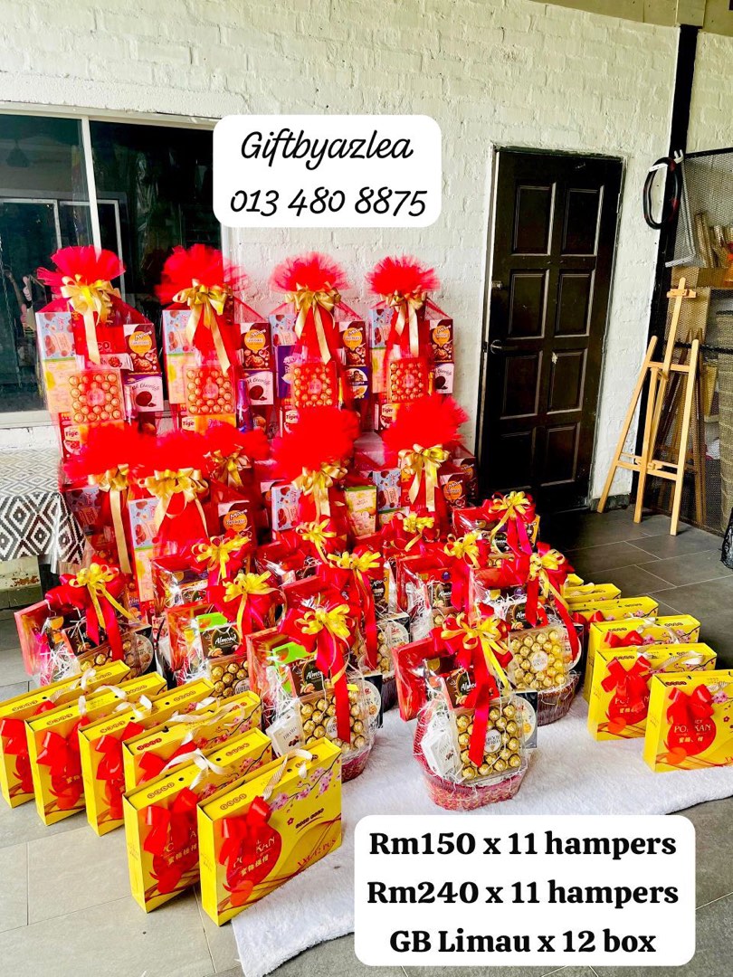 Cny hamper makanan halal, Food & Drinks, Gift Baskets & Hampers on ...