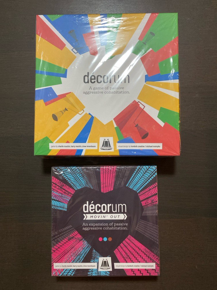 Decorum Board Game + Moving Out expansion, Hobbies & Toys, Toys & Games ...