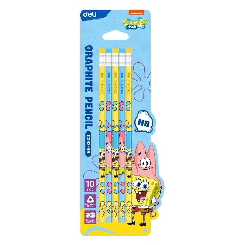 Deli Graphite Pencil Spongebob Squarepants, Hobbies & Toys, Stationary ...