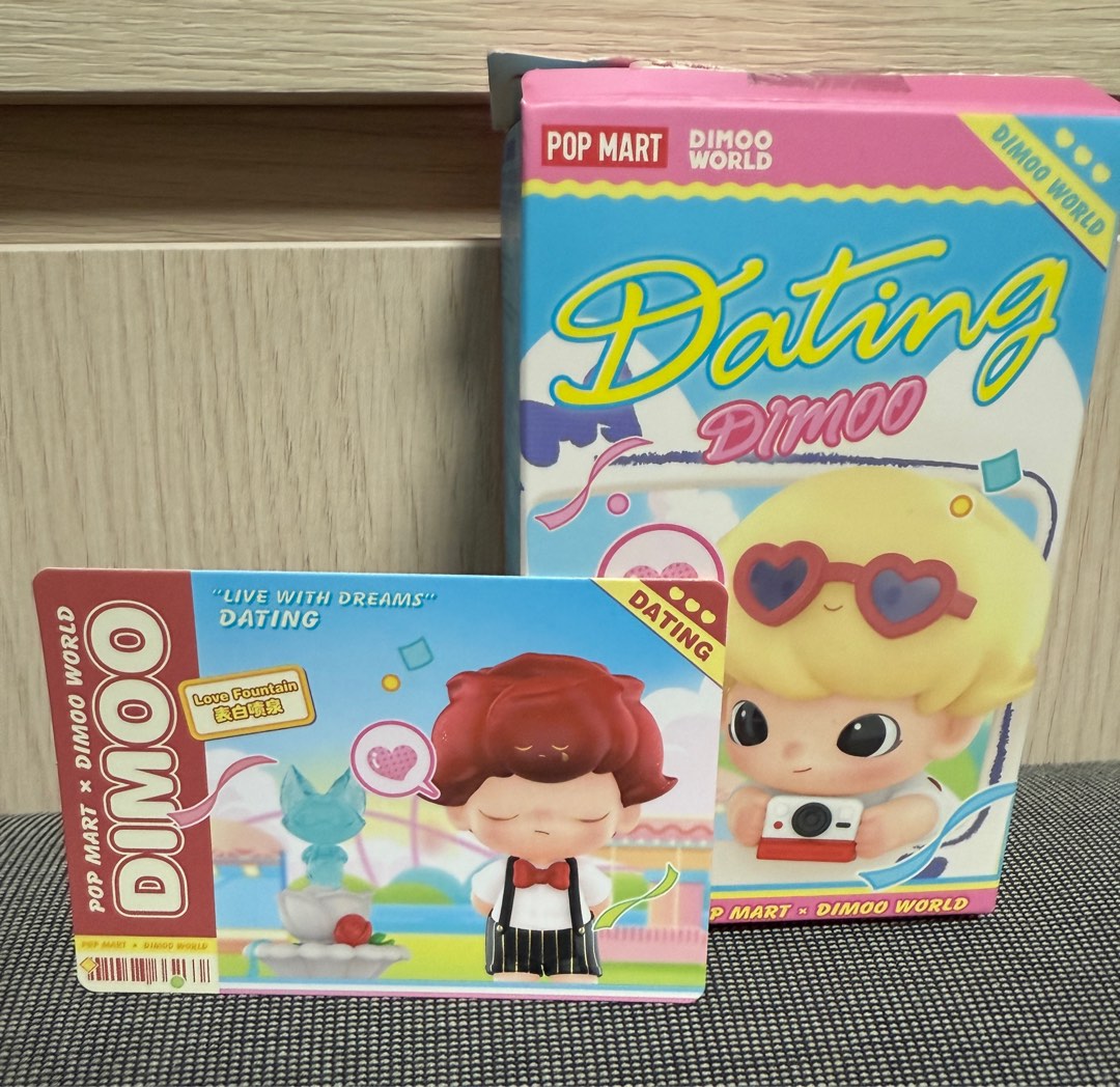 【可換/可賣】Dimoo Dating系列 Love Fountain表白噴泉, 興趣及遊戲, 玩具 & 遊戲類 - Carousell