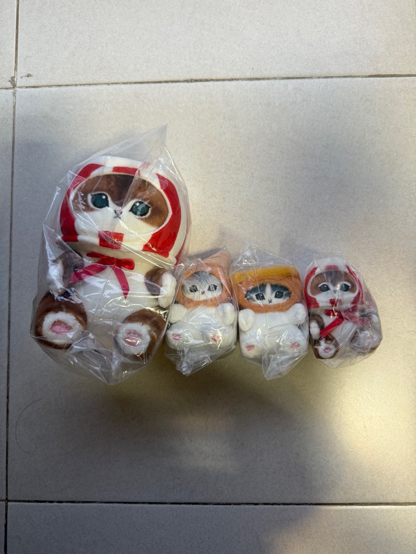 FULL SET Mofusand KFC Bucket Egg Tart Drumstick Plushie Big Plush ...