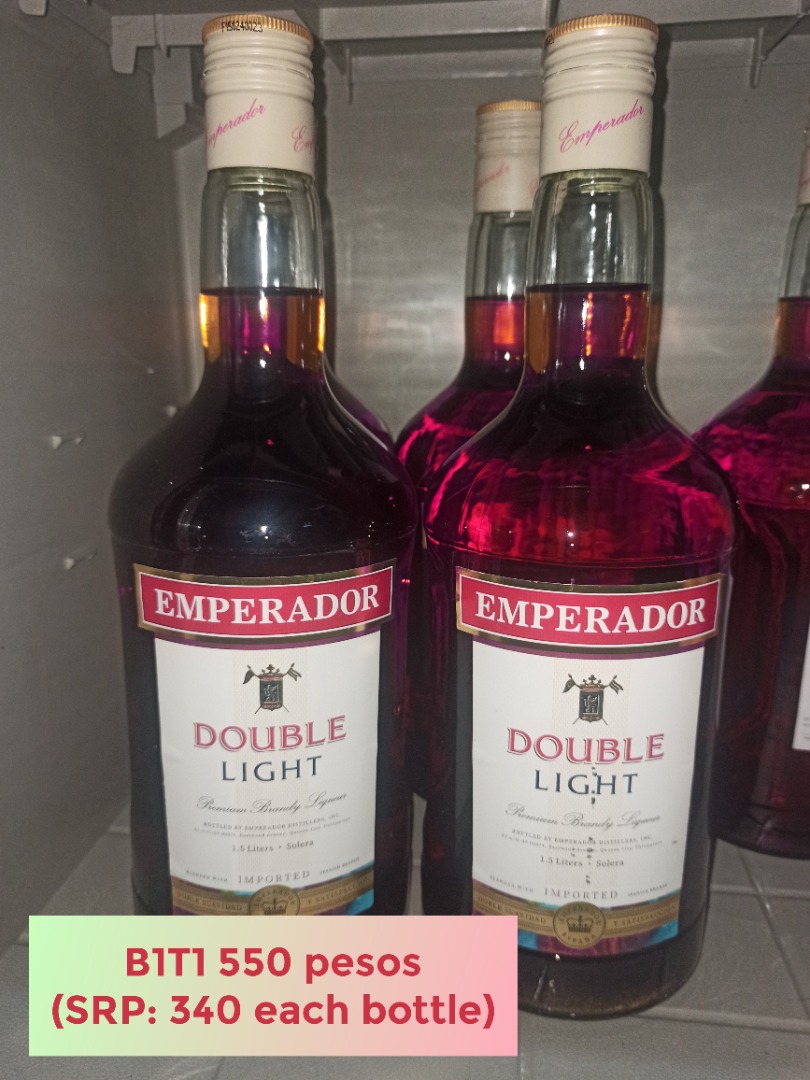Emperador Double Light 1.5 L B1T1, Food & Drinks, Beverages on Carousell
