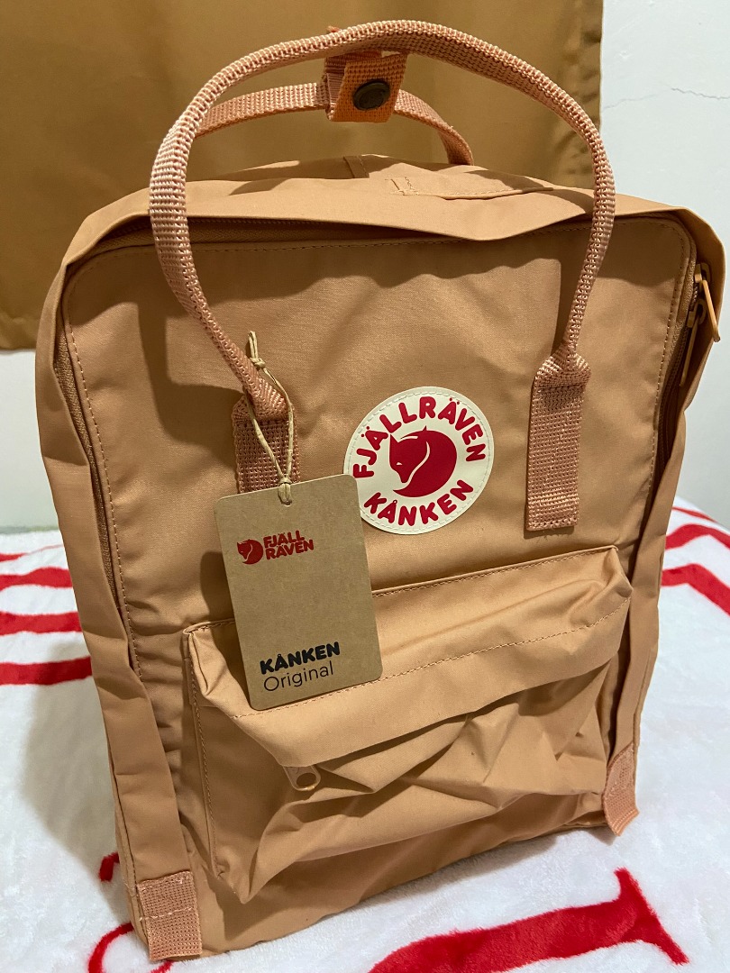 Fjallraven Kanken Classic Backpack - Peach Sand Bnew, Men's Fashion ...