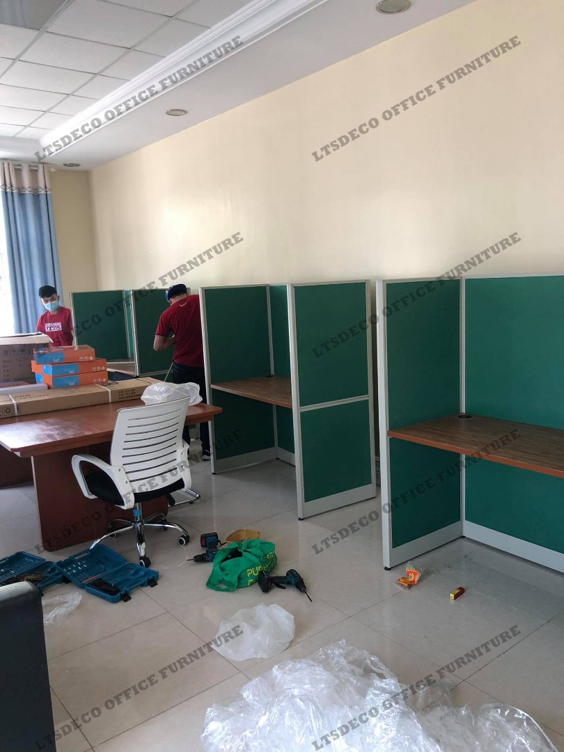 FULL FABRIC CUBICLES WORKSTATION | OFFICE PARTITION | OFFICE FURNITURE ...