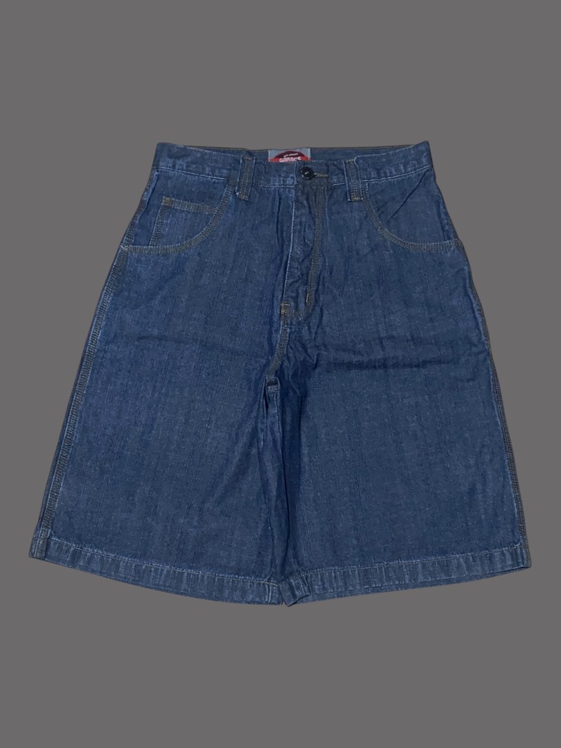 Garage Raw Denim Baggy Jorts, Men's Fashion, Bottoms, Jeans on Carousell