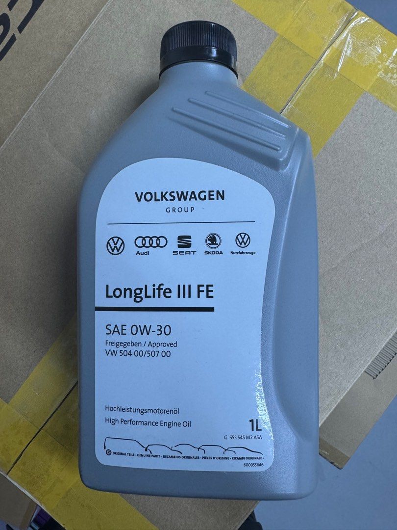 Genuine Audi/VW 0W30 Longlife III Engine Oil 1L (GS55545M2), Car Accessories, Accessories on ...
