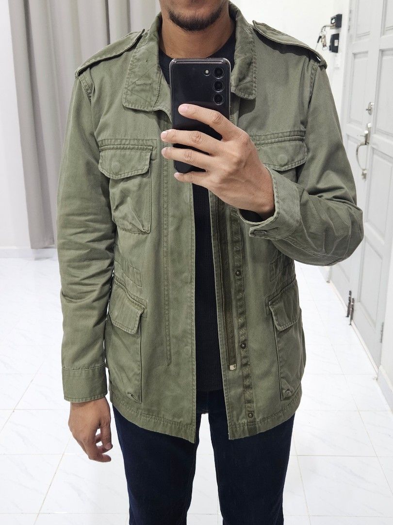 Gu Military Jacket Original, Men's Fashion, Coats, Jackets and ...