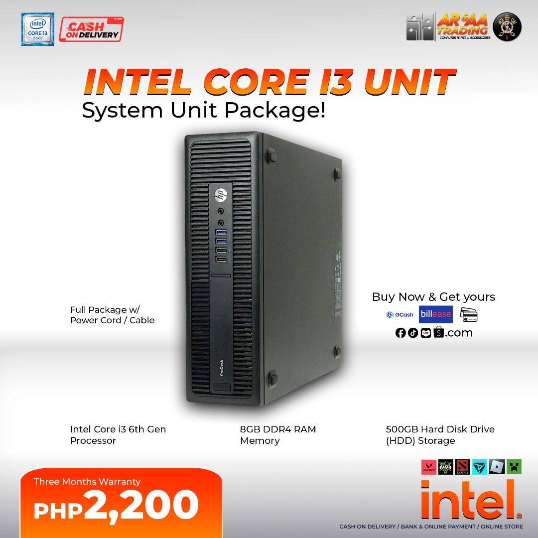 IDENTICAL HP INTEL CORE i3-6TH GEN 8GB RAM 500GB HDD, Computers & Tech ...