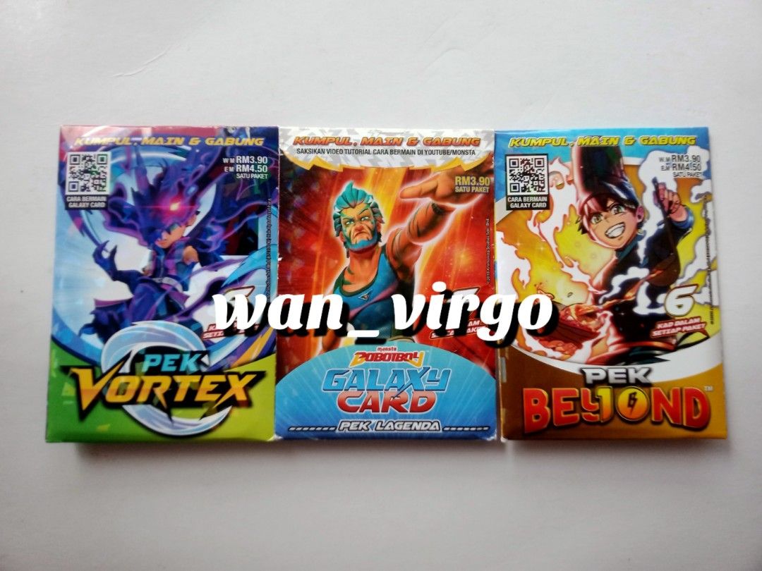 KAD BOBOIBOY COMBO 3 PEKET, Hobbies & Toys, Toys & Games on Carousell