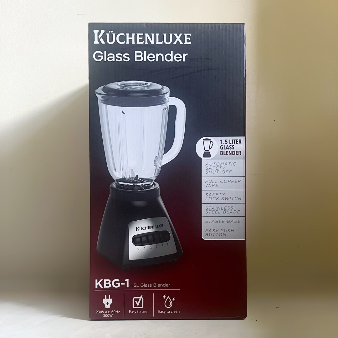 kuchenluxe glass blender 1.5L, TV & Home Appliances, Kitchen Appliances, Juicers, Blenders ...