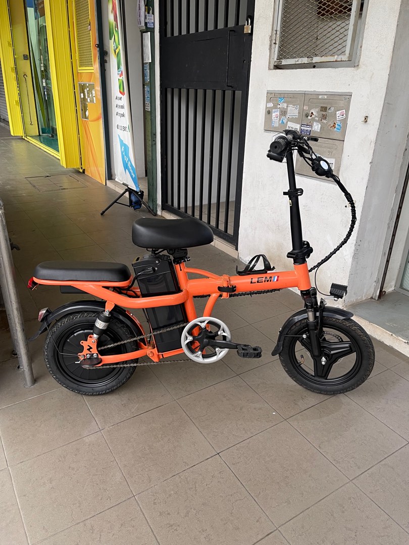 LEM Electric Folding Bike 20km/h, Sports Equipment, Bicycles & Parts ...