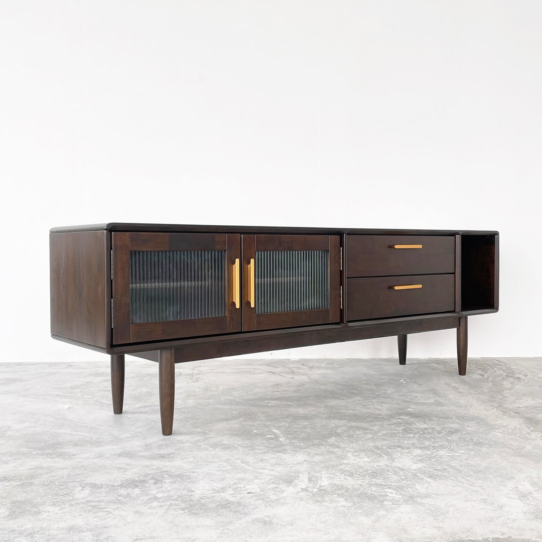 Hayden Solid Wood Tv Console | Tv cabinet 180 cm | Wood Furniture ...