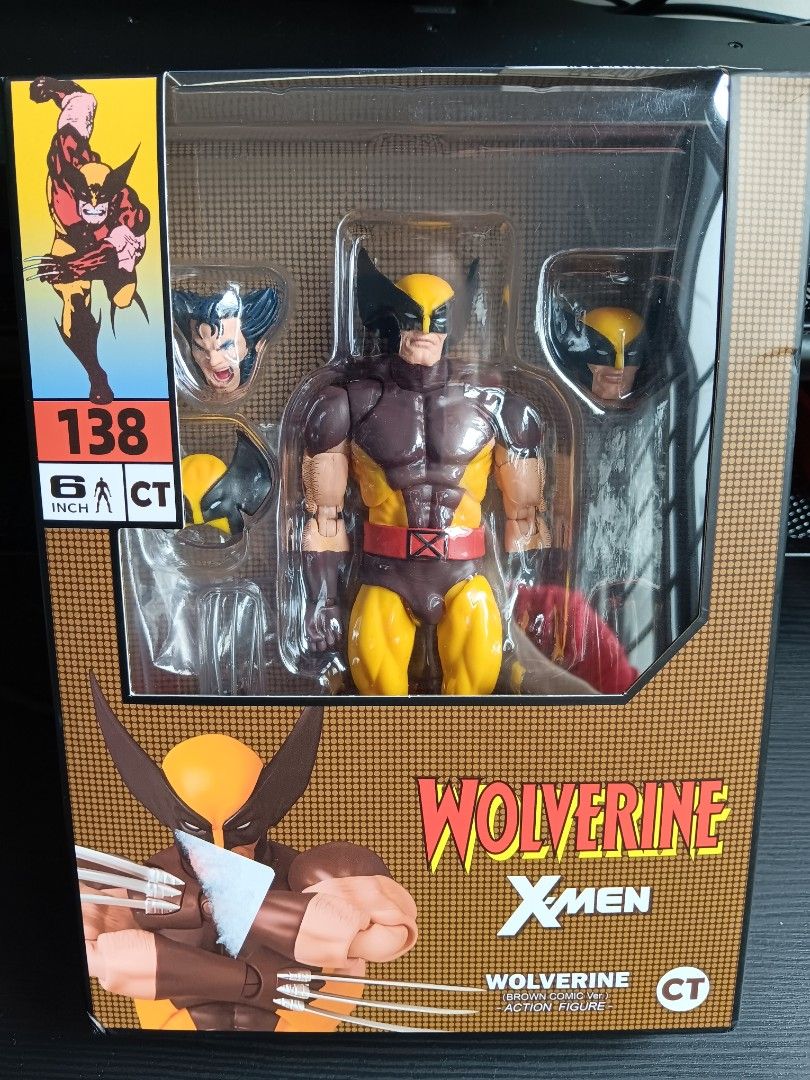 Not Mafex CT Toys 138 Wolverine X-Men Brown Suit Costume Comic Version ...
