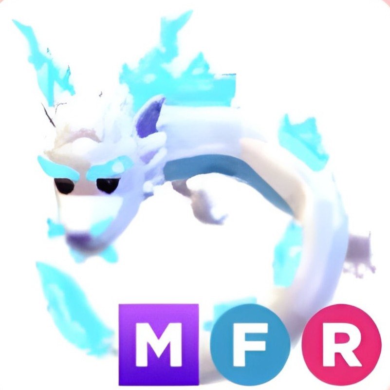 Mega Neon FR Frost Furry ( Adopt Me ), Video Gaming, Gaming Accessories ...