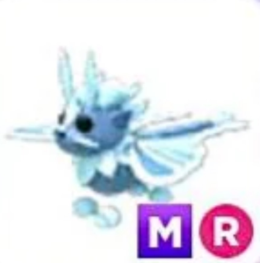 Mega Neon FR Ice Moth Dragon ( Adopt Me ), Video Gaming, Gaming ...