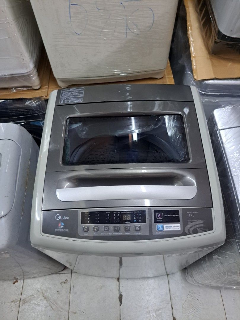 Midea 12kg full automatic warning machine one month warntey ada, TV ...
