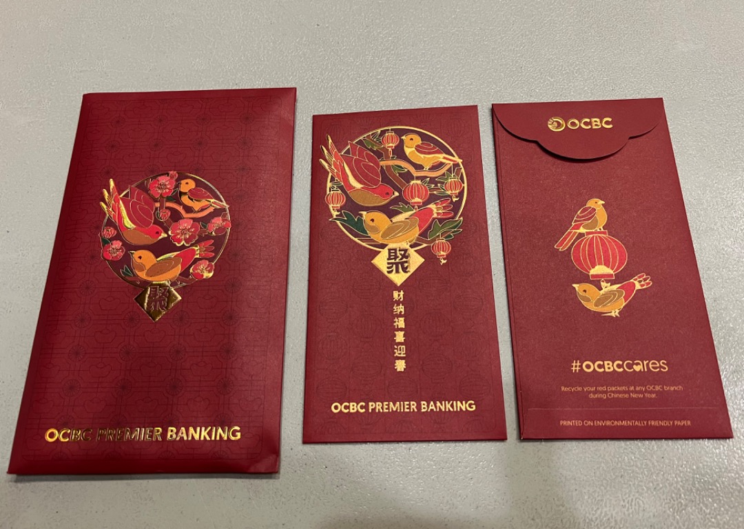OCBC CNY 2025 Premier Red Packets, Hobbies & Toys, Stationery & Craft ...