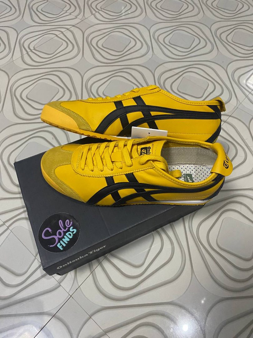 Onitsuka Tiger Mexico 66 Black Yellow Kill Bill, Men's Fashion ...
